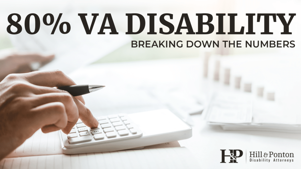 80% VA Disability Ratings and Compensation | Hill & Ponton, P.A.